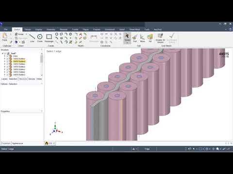 Ansys Tutorial - Import CAD File and Processing with SpaceClaim - YouTube