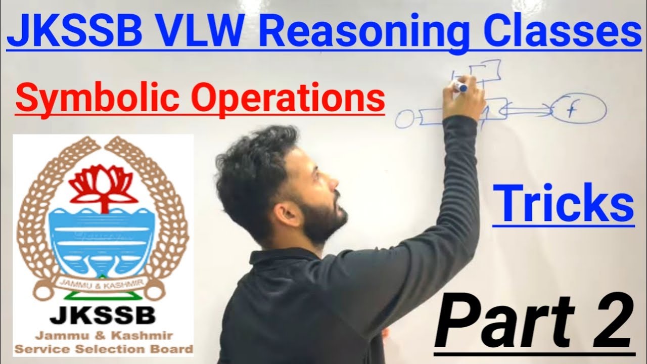 Symbolic Operations - Part 2 || JKSSB VLW Reasoning Classes | Tricks ...