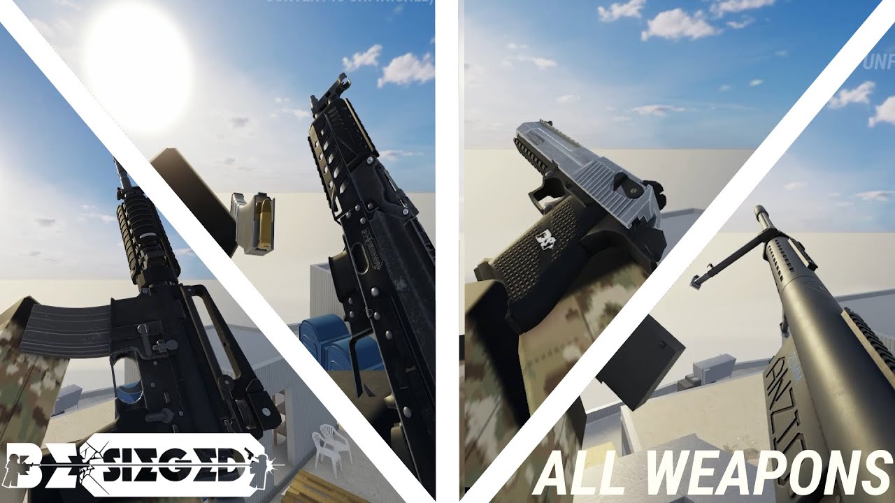 BESIEGED | ALL PRE-ALPHA WEAPONS - YouTube
