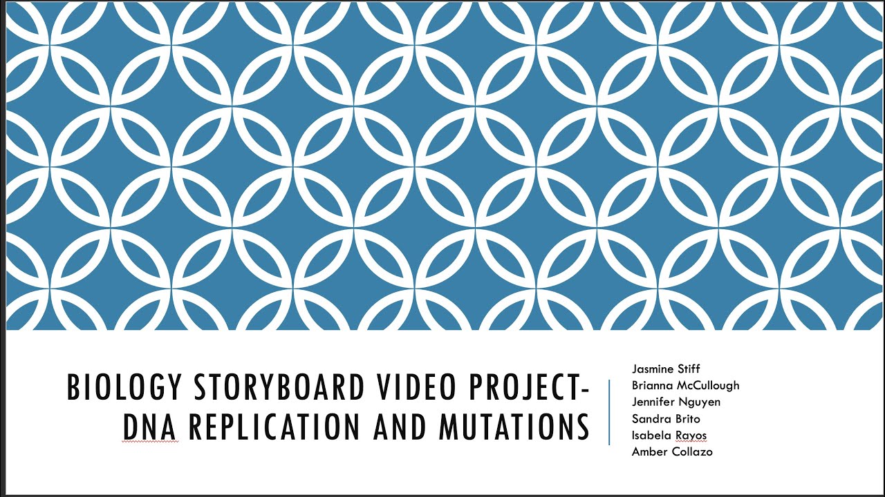 Biology Storyboard Video- DNA Replication and Mutations - YouTube