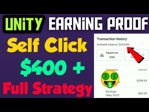 Unity Ads Earning Proof | Earn $50 Per Day With Unity Ads | Unity ...