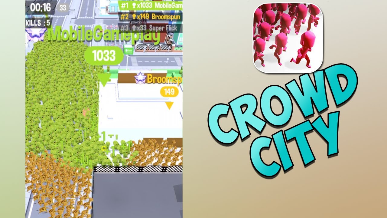 CROWD CITY HIGHSCORE GAMEPLAY (OVER 1200) - YouTube