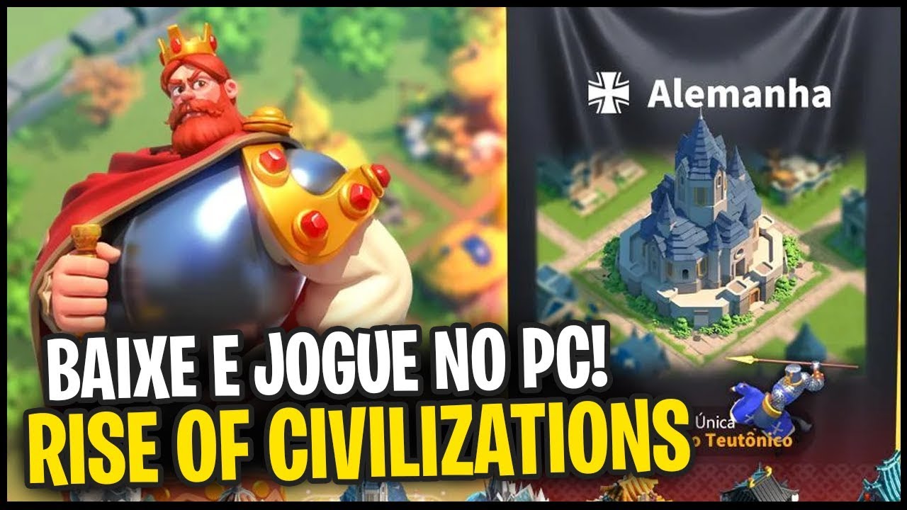 JOGUE RISE OF CIVILIZATIONS NO PC COM BLUESTACKS! LINK NA DESCRIÇÃO ...