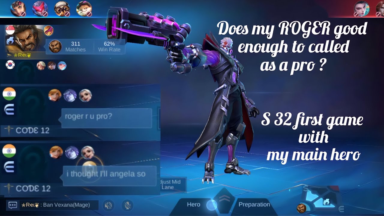 Can i carry them using my Main hero 'ROGER'? ||MOBILE LEGEND BANG BANG ...