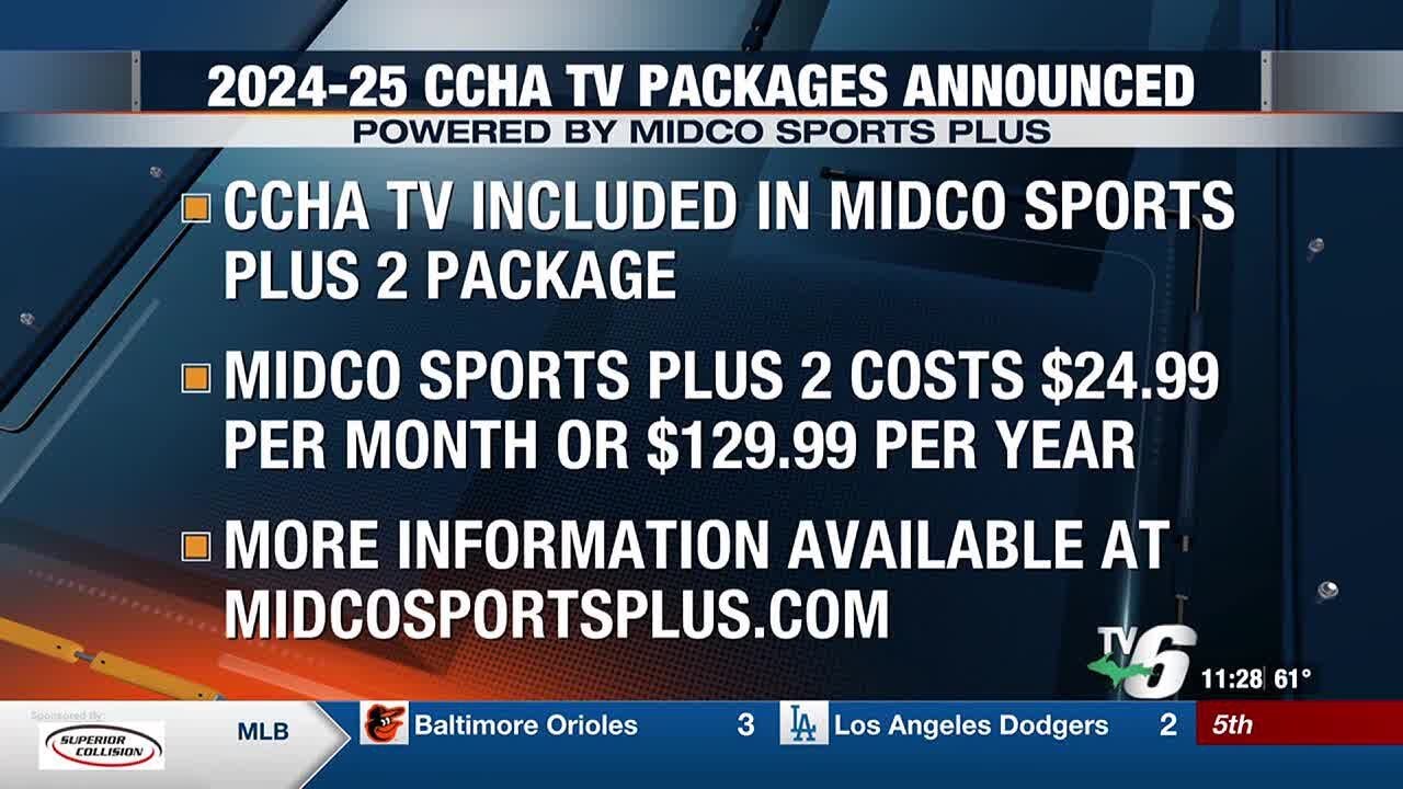 CCHA announces Midco Sports Plus streaming packages - YouTube