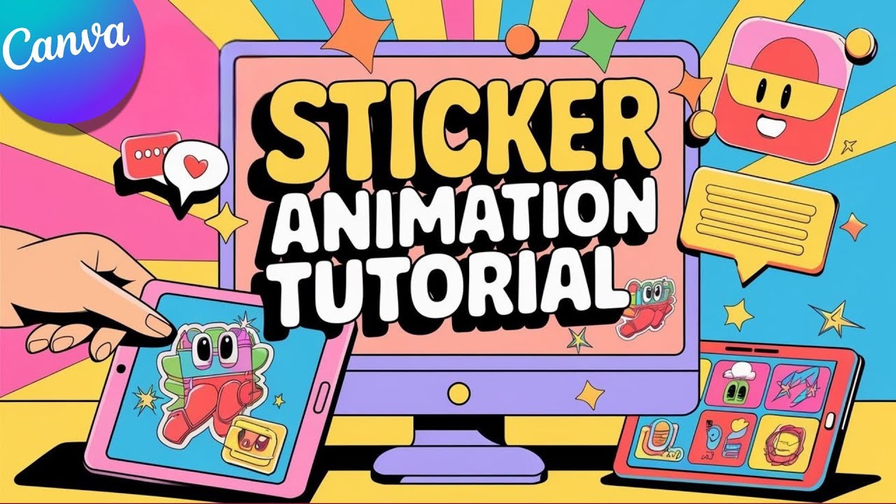Create Eye-Catching Sticker Animation in Canva (Step-by-Step) tutorial ...
