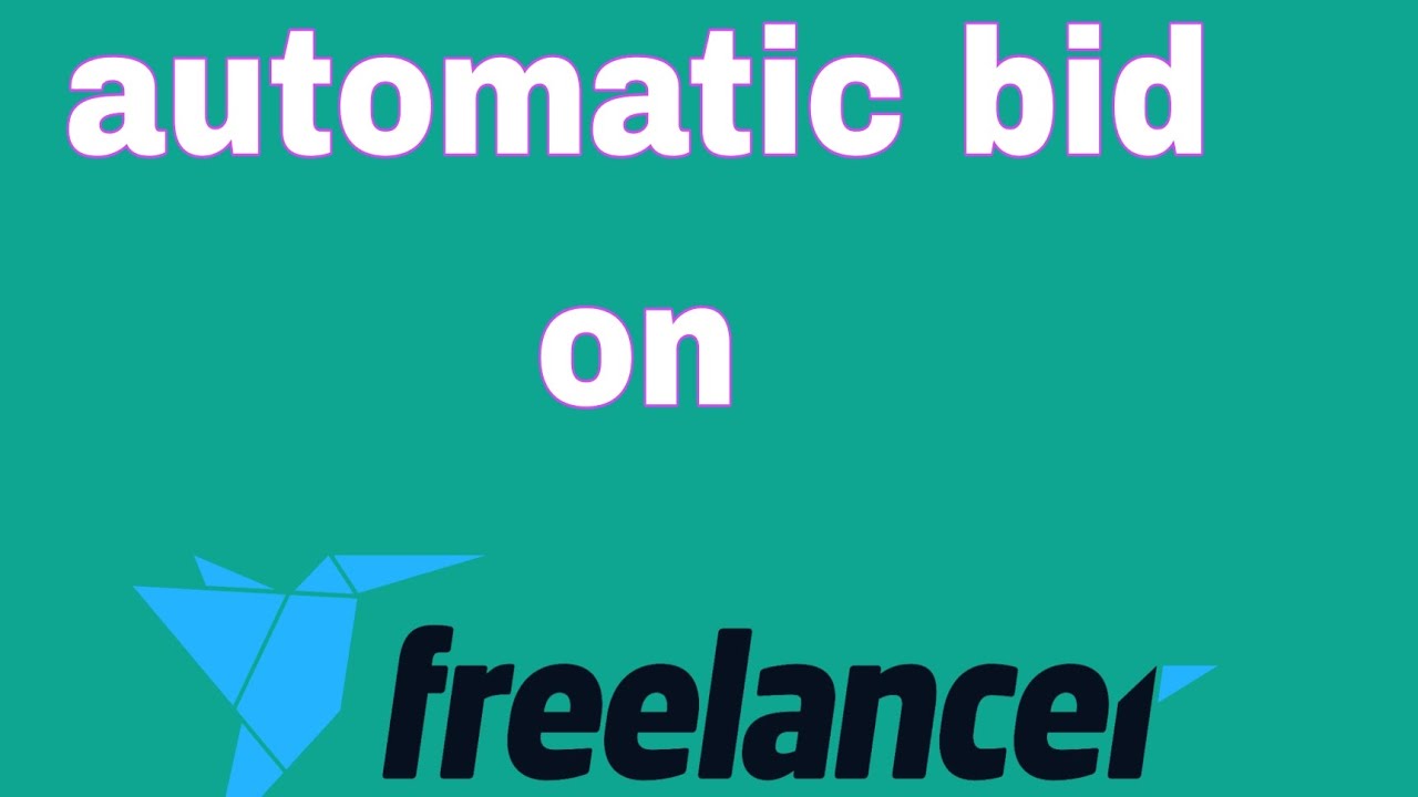 How to write an automatic bid on freelancer/freelancing #freelancer ...