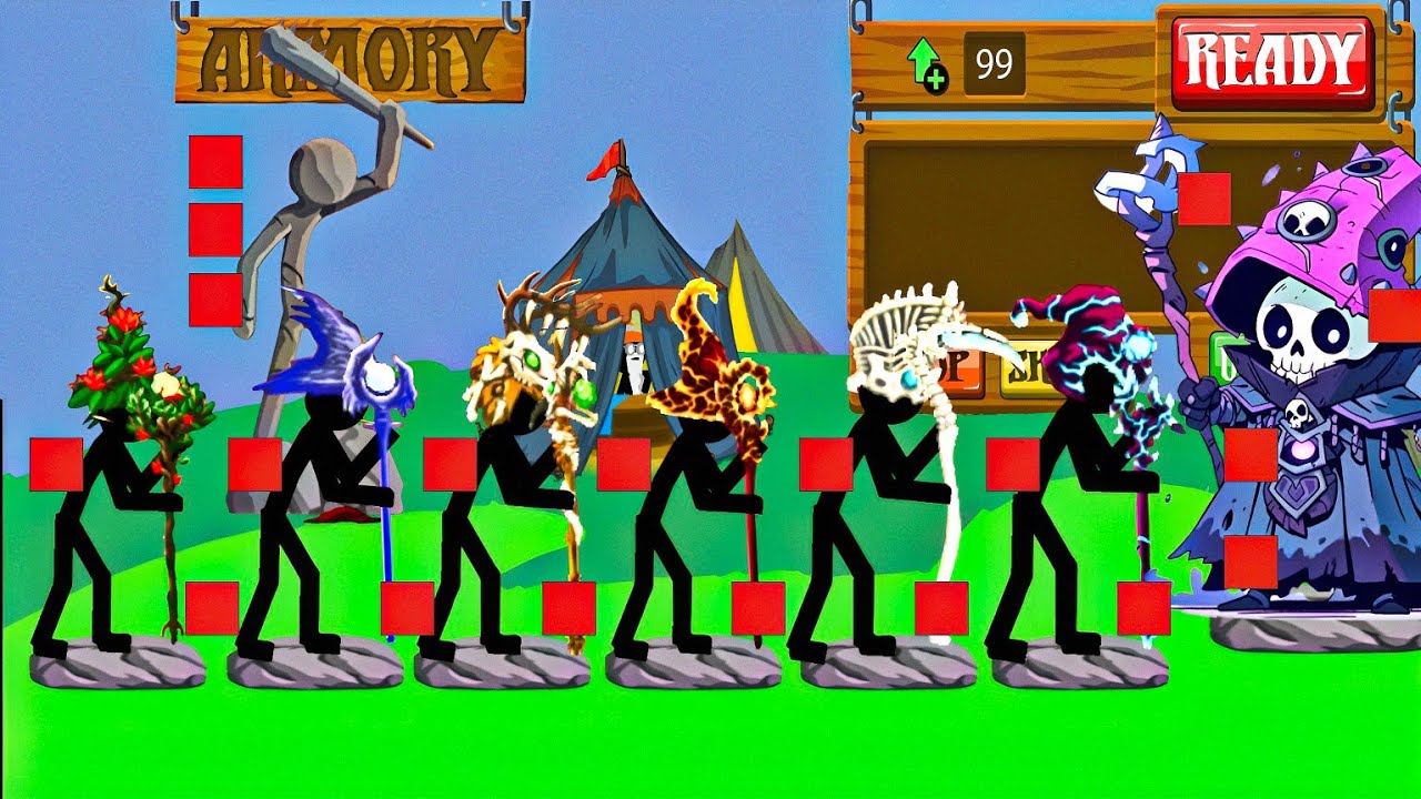 Max Level Upgradte All Skin Magikill Gameplay || Stick War Legacy - YouTube
