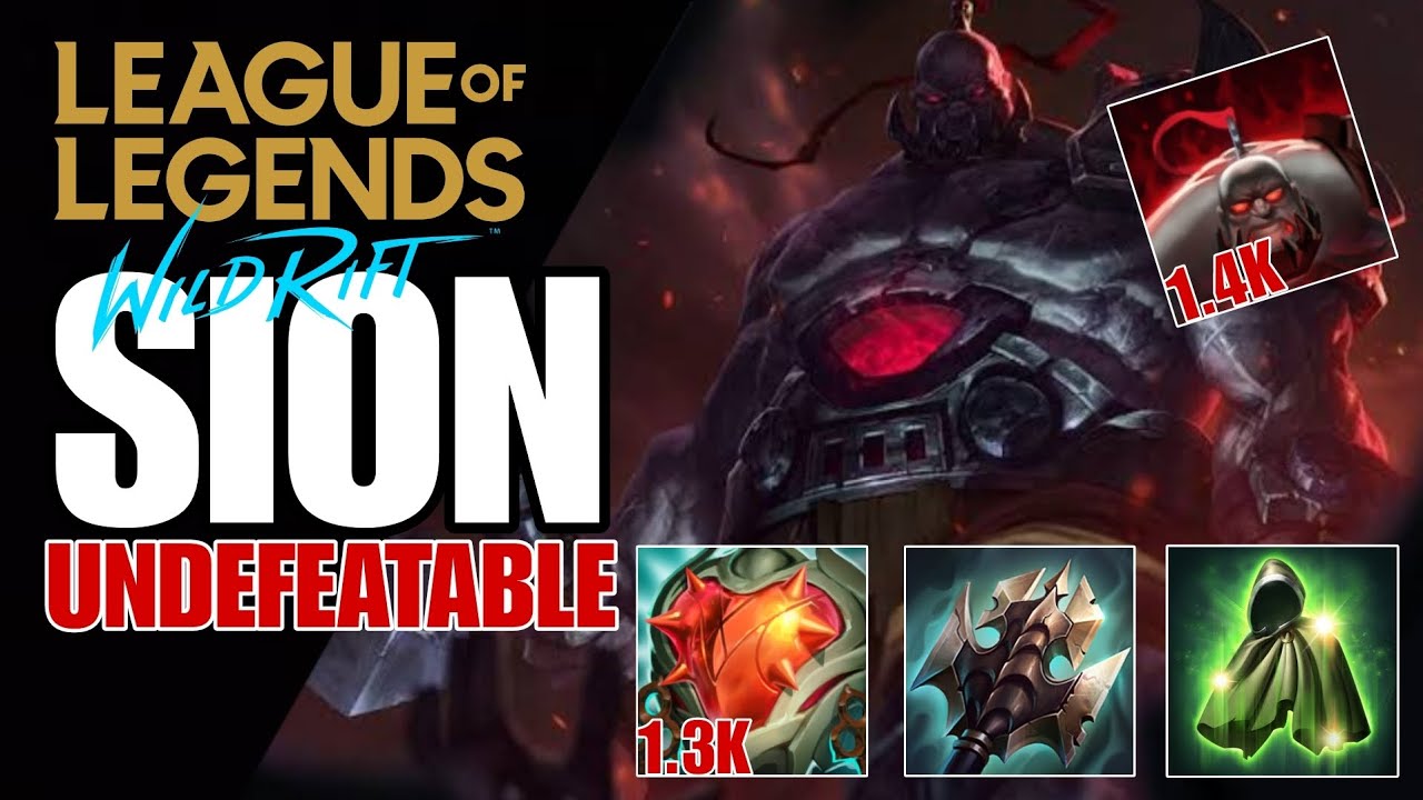 WILD RIFT: ( SEASON 12 ) SION 10K HP BUILD SO INSANE THIS ITEM - YouTube