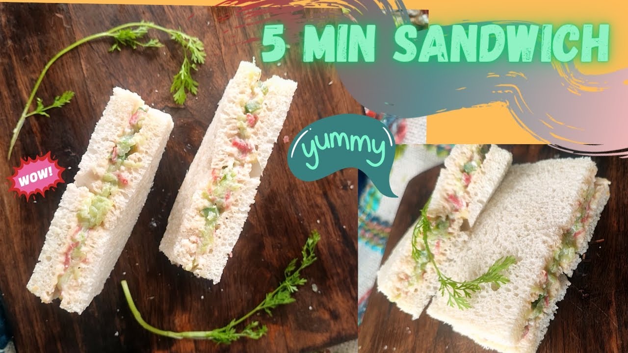 5 minute sandwich recipe. Easiest sandwich recipe. Mybasickitchen - YouTube