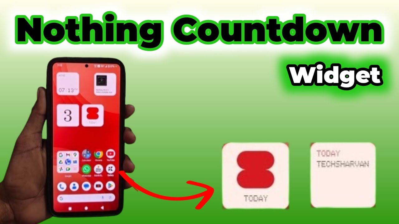 Official Nothing Countdown Widget is Here | Nothing OS 3.0 - YouTube