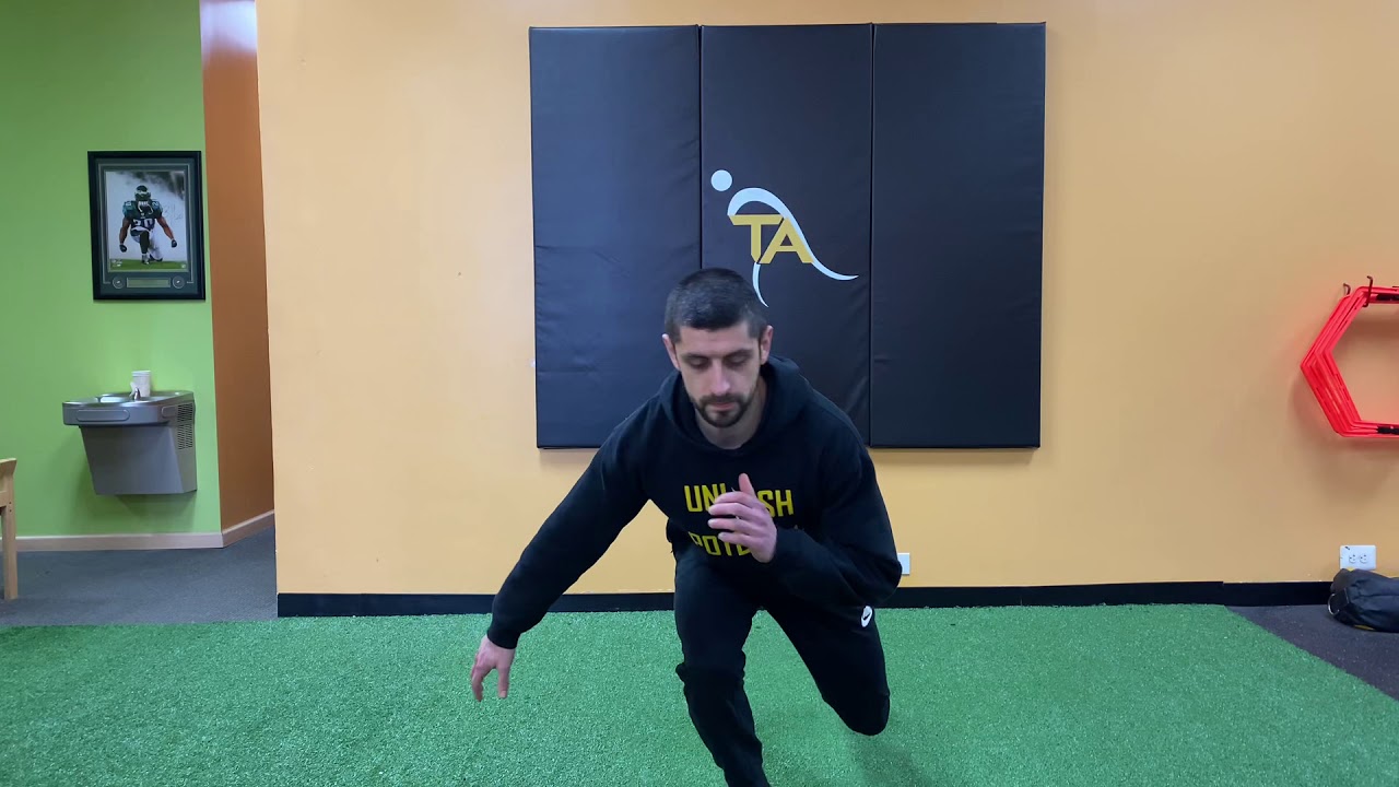 90 Degree Single Leg Broad Jump to Stick - YouTube