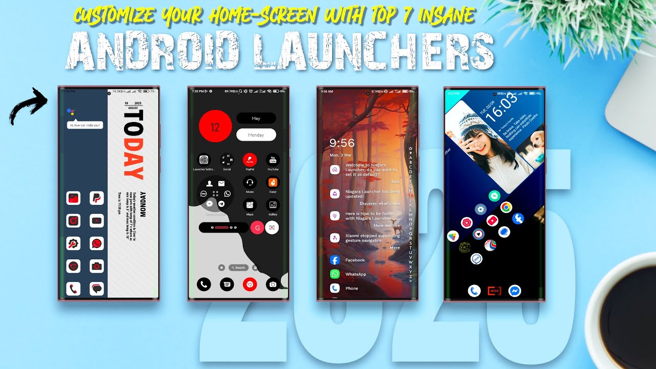 7 Unique Android Launchers You Must Try Right Now in 2025! 🚀 - YouTube