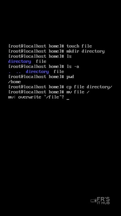 Basic Linux Command for Managing Files | Linux basic commands to Create Copy Delete File # ...