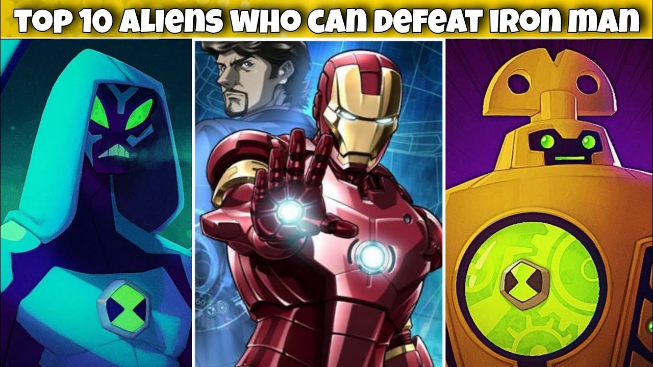 TOP 10 Aliens who can Defeat IRON MAN | FAN 10K - YouTube