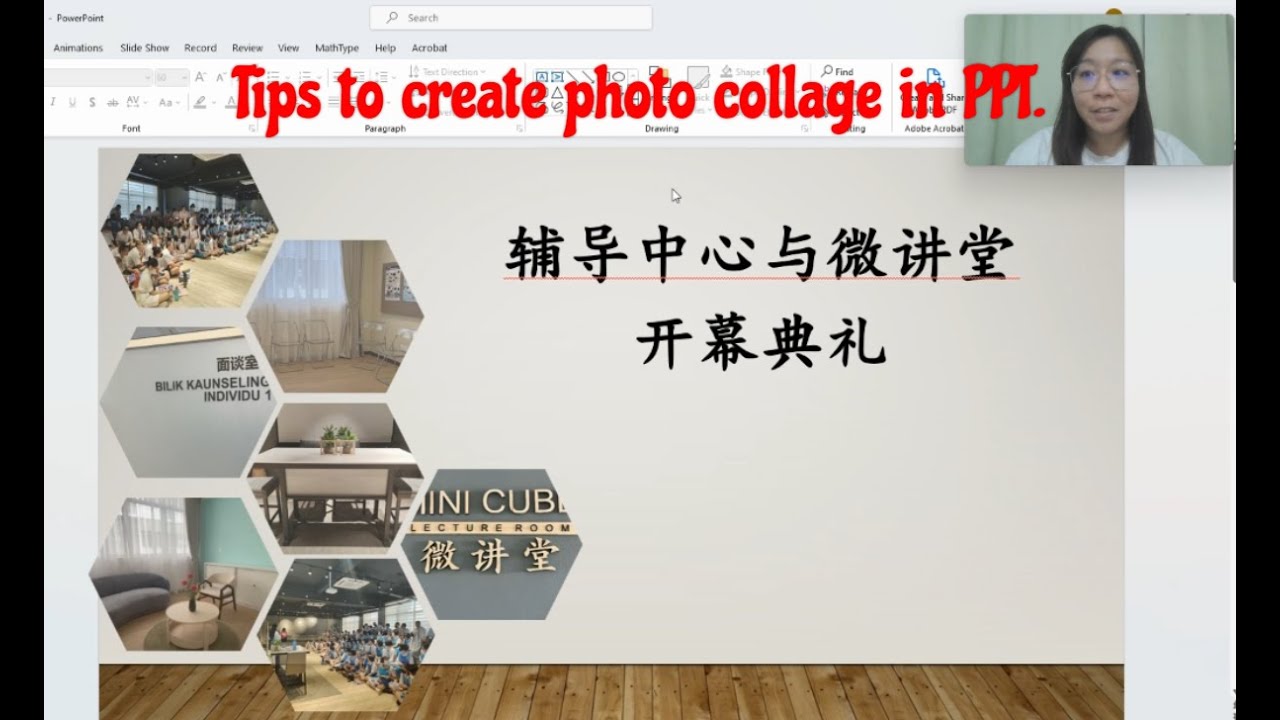 Simple steps to do photo collage in Power Point . - YouTube