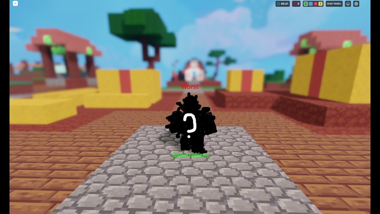 I Used The WORST ANIMATION in roblox bedwars - YouTube