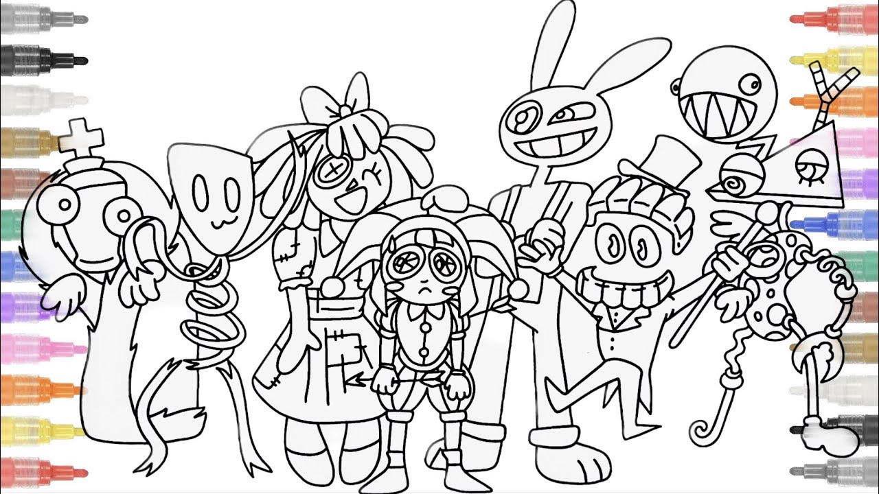 The Amazing Digital Circus NEW Coloring Pages / How to Color ALL ... The Amazing Digital Circus NEW Coloring Pages / How to Color ALL ...