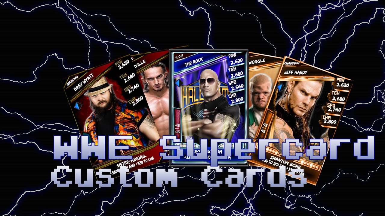 WWE SuperCard EP 1 CustomCards - YouTube