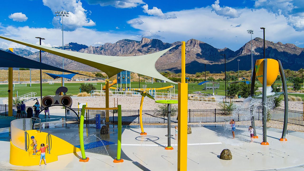Naranja Park - Oro Valley, AZ - Visit a Splash Pad - Aquatix® - YouTube
