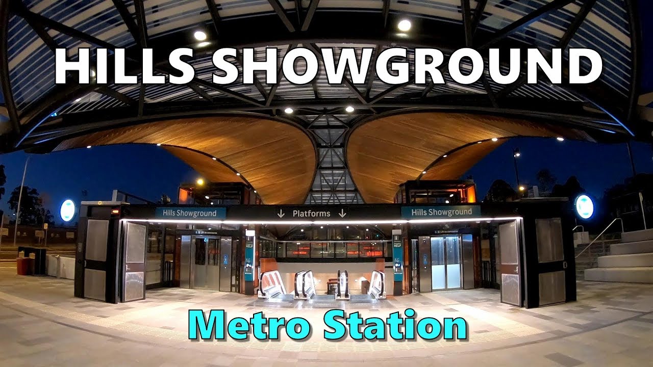 HILLS SHOWGROUND Metro Station - Sydney Australia | Sydney Metro - YouTube