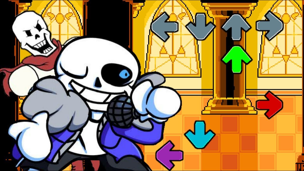 FNF Papyrus and Sans mod - YouTube