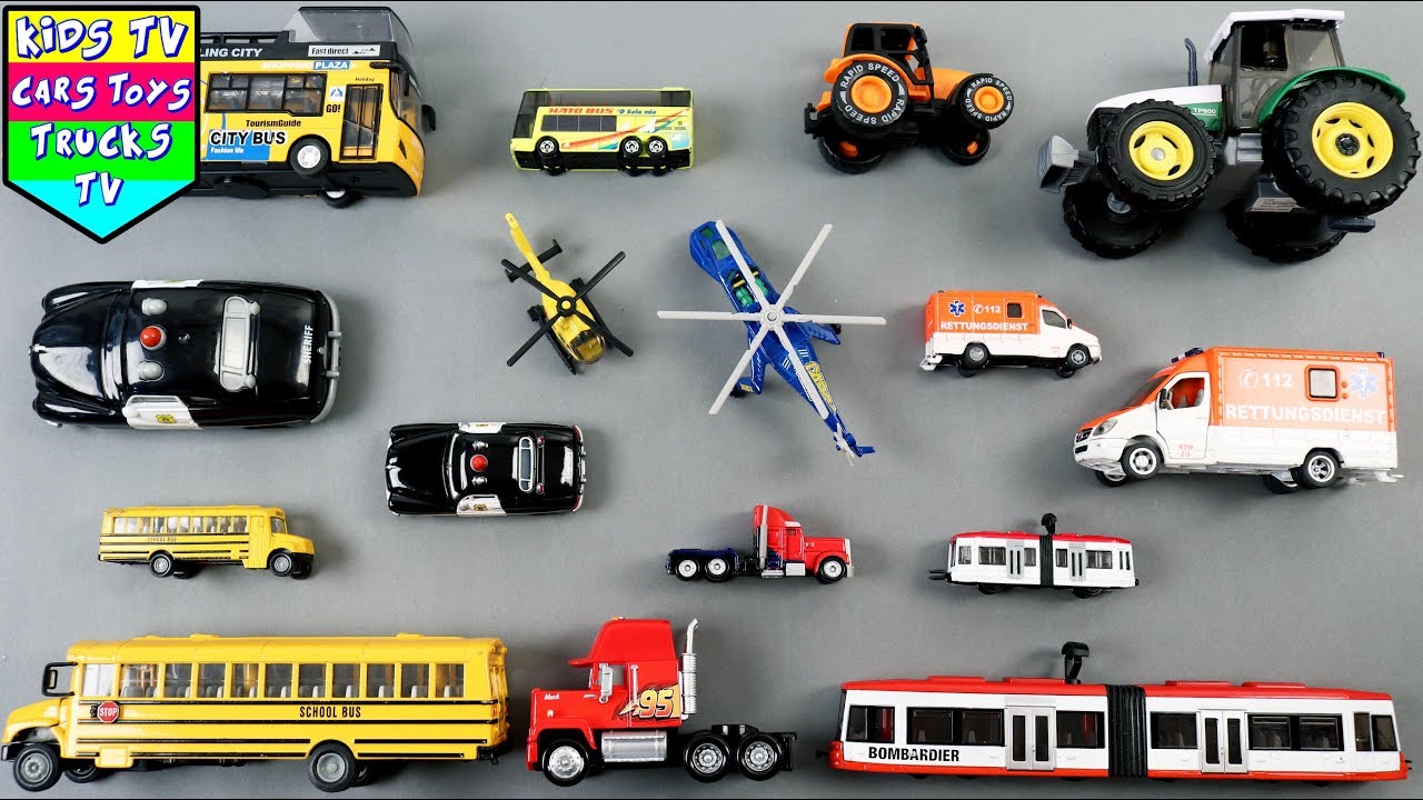 Learn Big And Small Vehicles For Kids | Size relation video - YouTube