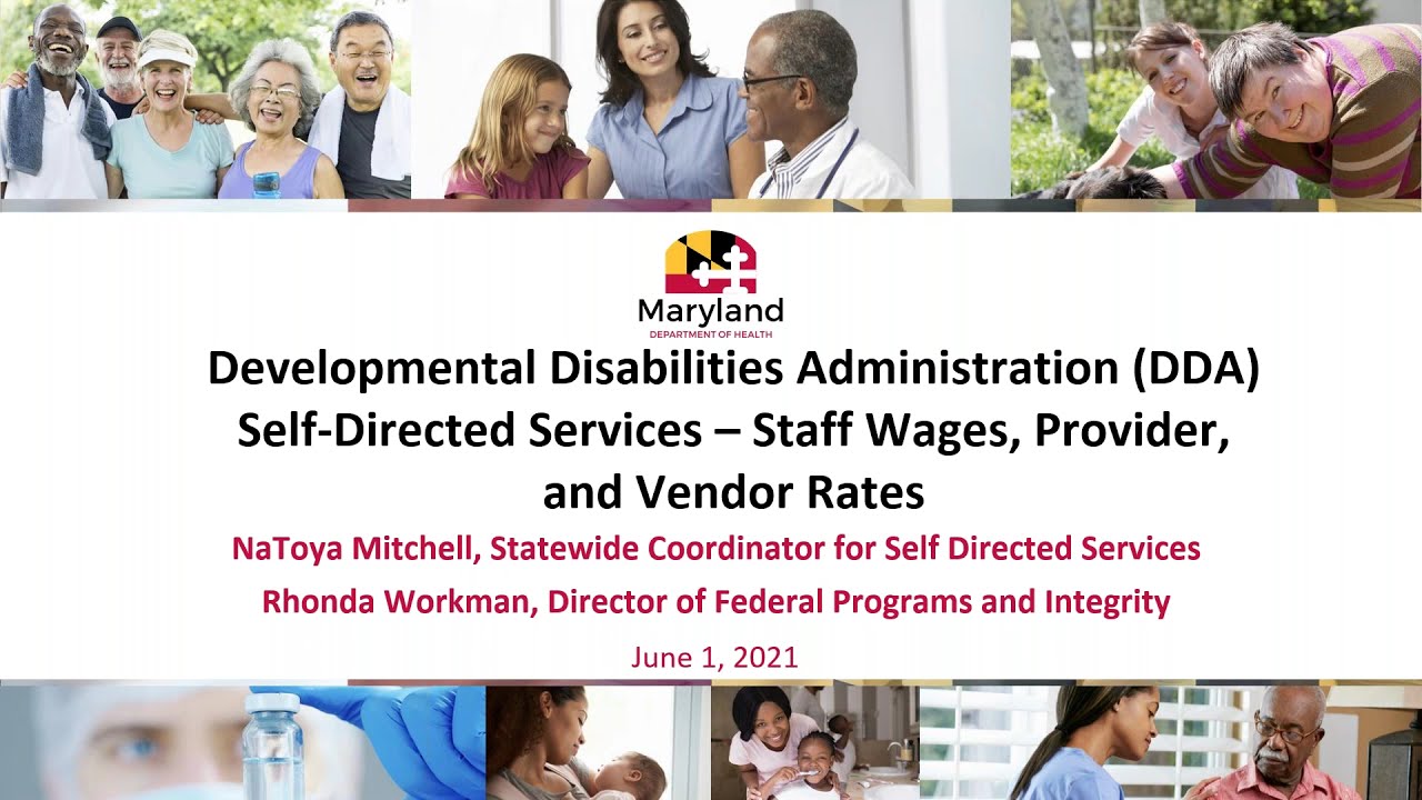 DDA Self Directed Services Staff Wages, Provider and Vendor Rate and ...