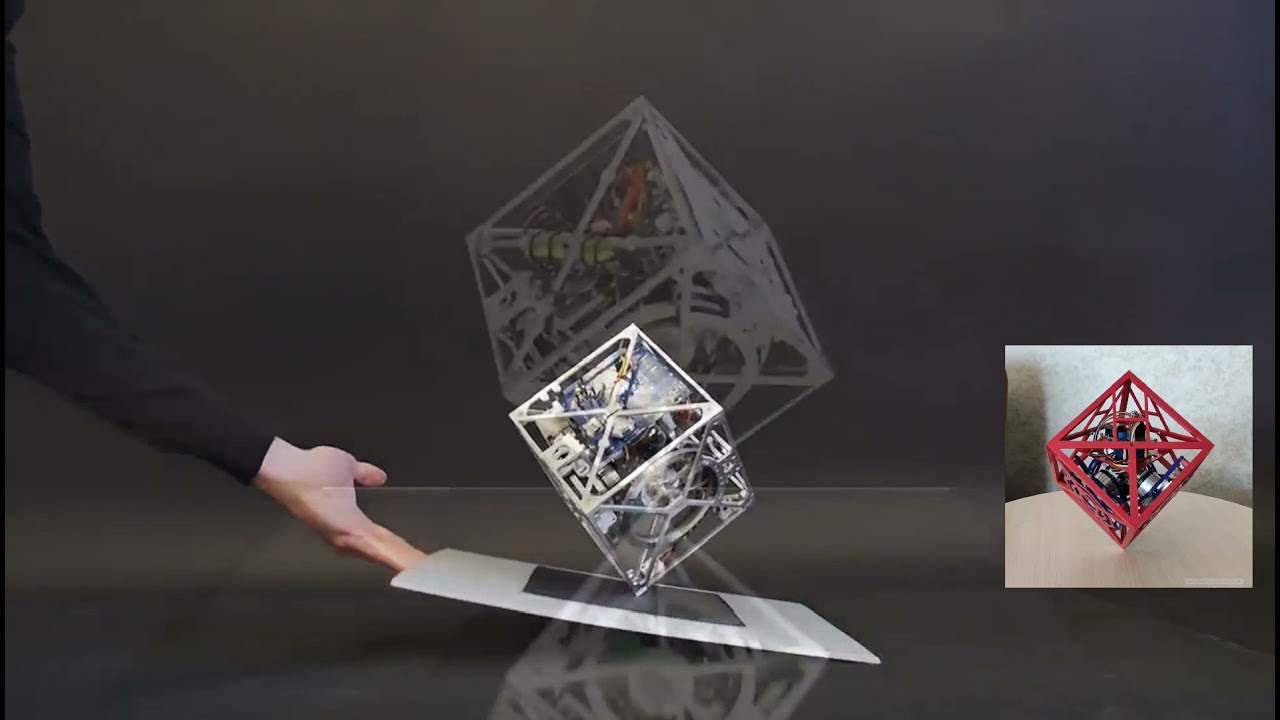 Self-balancing Cube by centrifugal force - YouTube