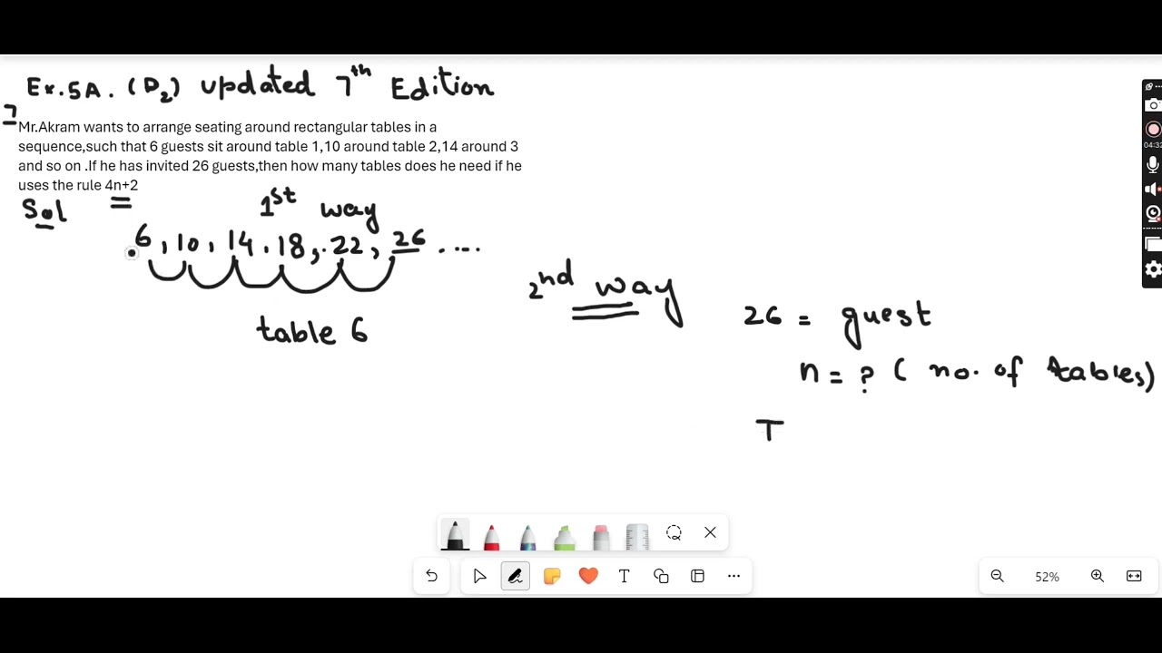 Question number 7 Exercise 5A D2 Updated 7th edition Topic number ...