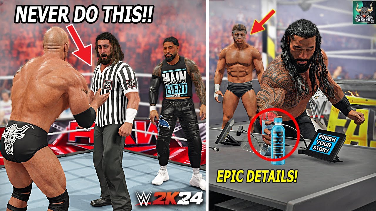 WWE 2K24 vs WWE 2K23 Details Comparison - YouTube