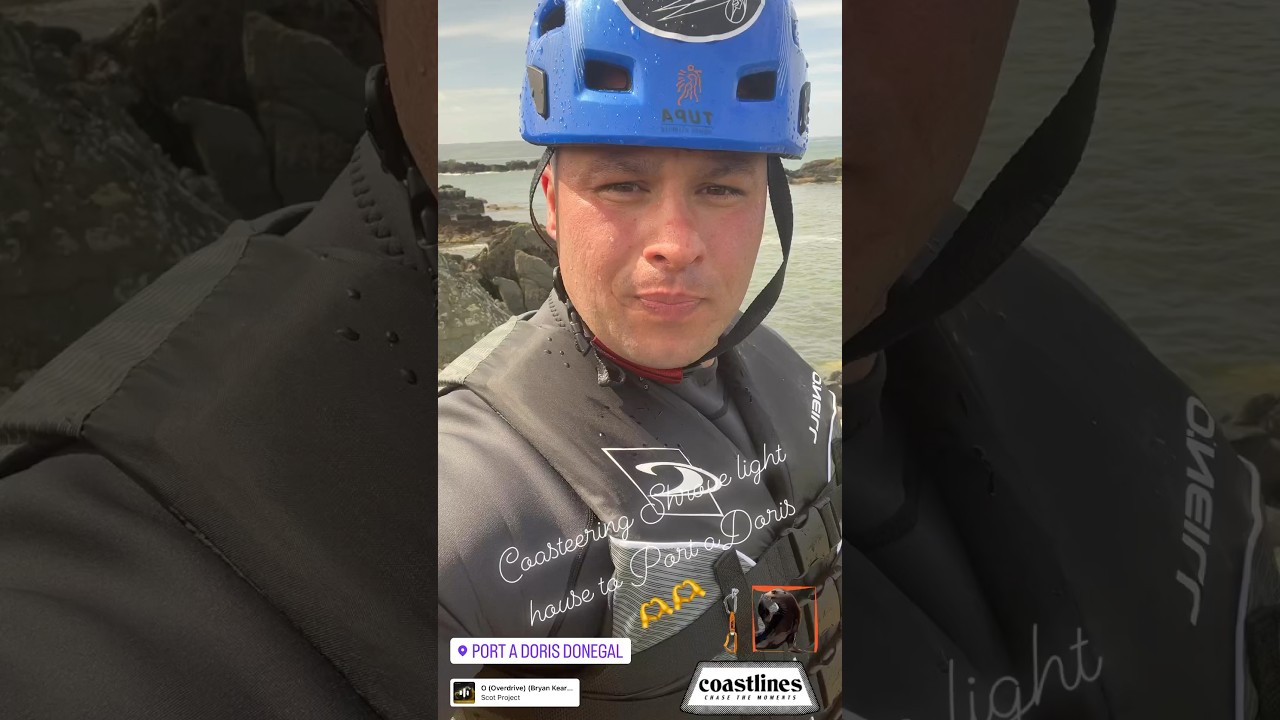 Coasteering Donegal Shrove beach & light house to Port a Doris - YouTube