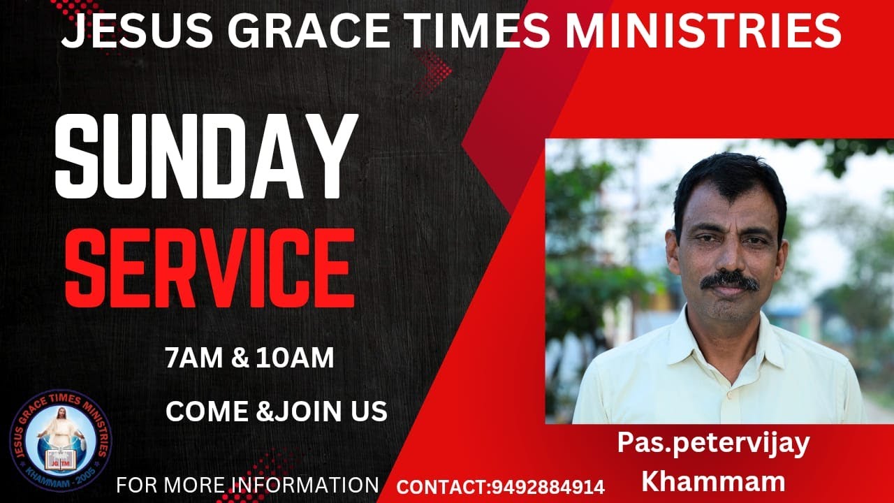 ||SUNDAY SERVICE||19-JAN-2025||PASTOR-PETER VIJAY||JESUS GRACE TIMES ...