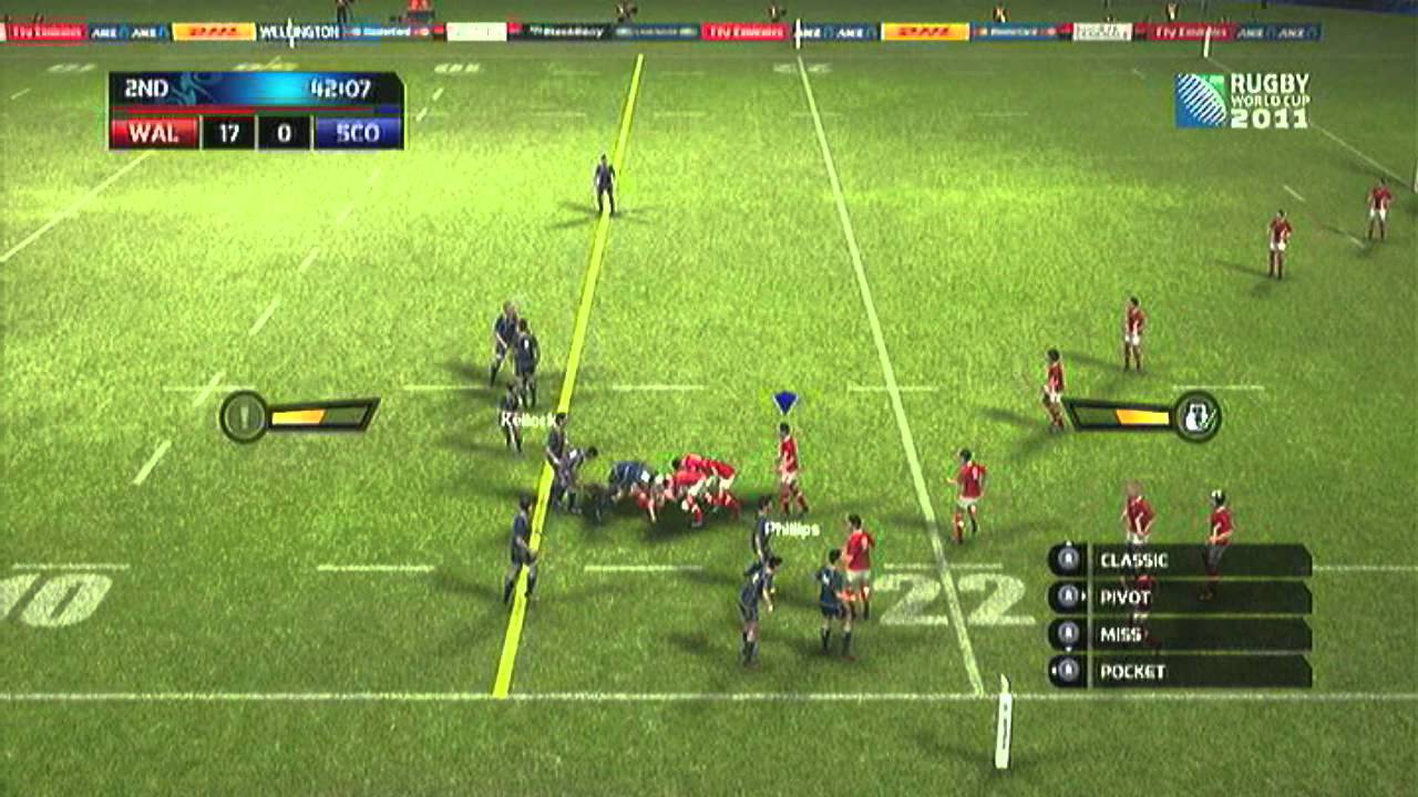 RWC 2011 (Xbox360) gameplay : Wales v Scotland - YouTube