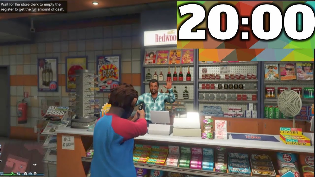 Can I rob every store in GTA in under 20 minutes? - YouTube