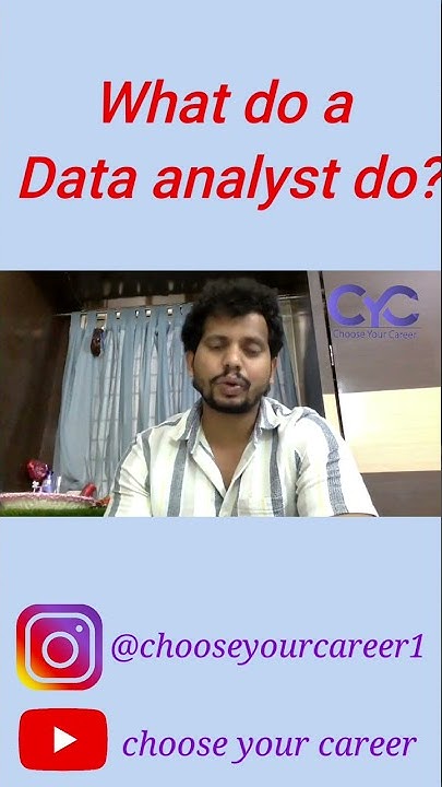 what is Data analyst? - YouTube
