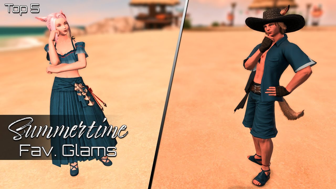 Top 5 Favourite SUMMER Glams | FFXIV Glamour - YouTube