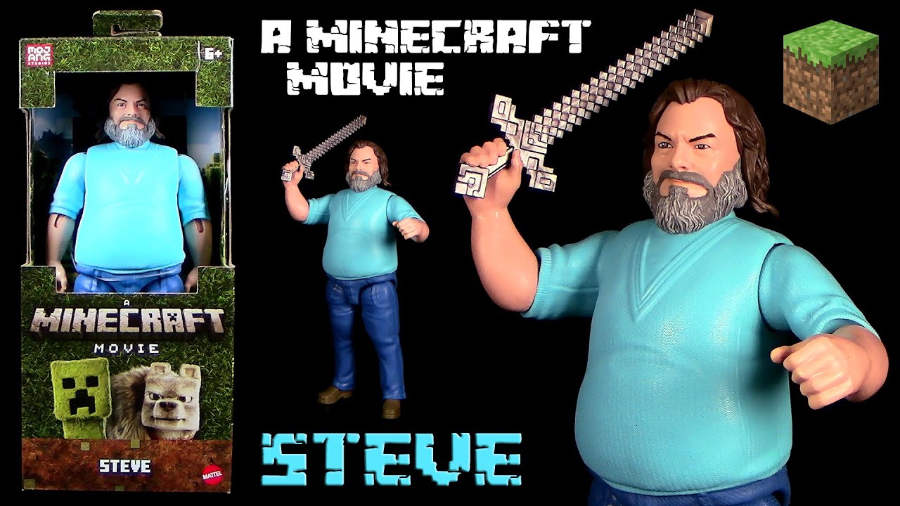 Mattel ® A Minecraft Movie - Steve - 30cm Actionfigur / Large Action ...