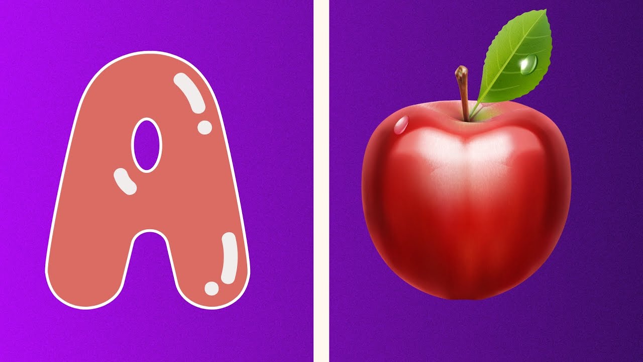 ABC Fruits for Kids | Learn Alphabet with Fruits 🍎🍌🍇ABC Song with ...
