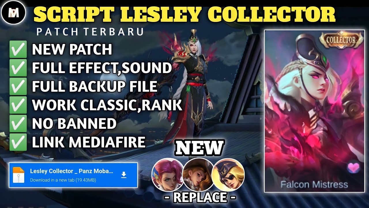 Script Skin Lesley Collector No Password | Full Effect & Voice | Patch Terbaru - YouTube