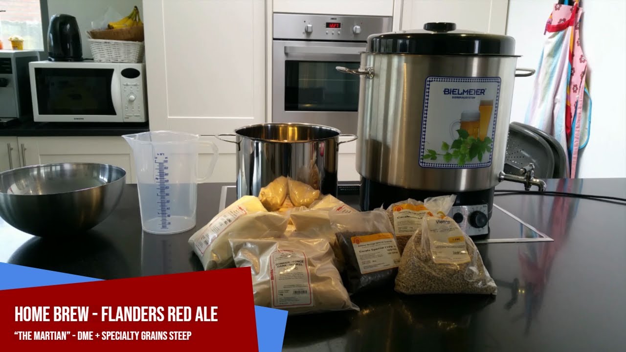 Home brew - Ruby Red Ale Recipe "The Martian" ( DME and specialty grain ...