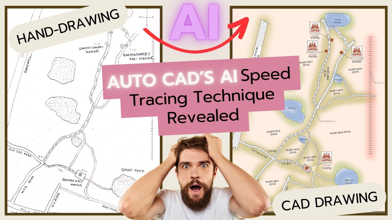HAND DRAWING TO DWG TRACING IN AUTOCAD | CONVERT SCANNED COPY INTO DWG ...