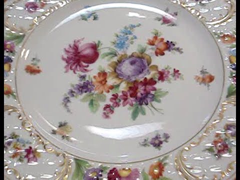 Dresden Flowers Schumann | Fine German China Series - YouTube