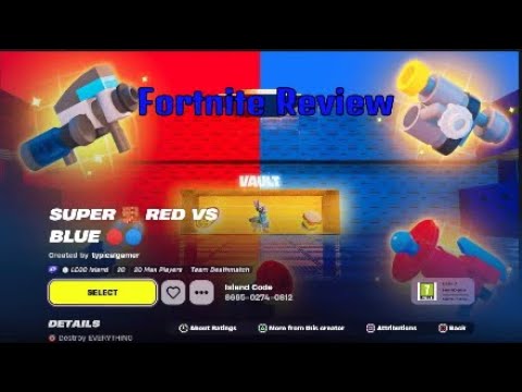 Fortnite Review: (Lego) Super Red Vs Blue - YouTube