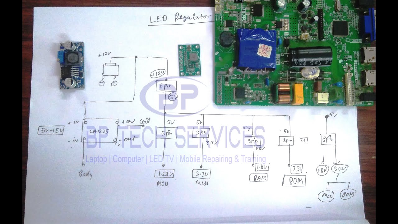 LED TV Regulator Explain and Install Buck Regulator in any LED TV ...