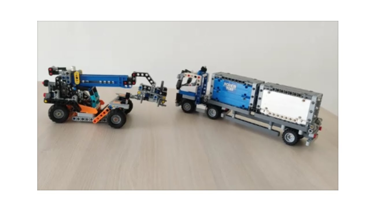 LEGO Technic Container Yard - YouTube