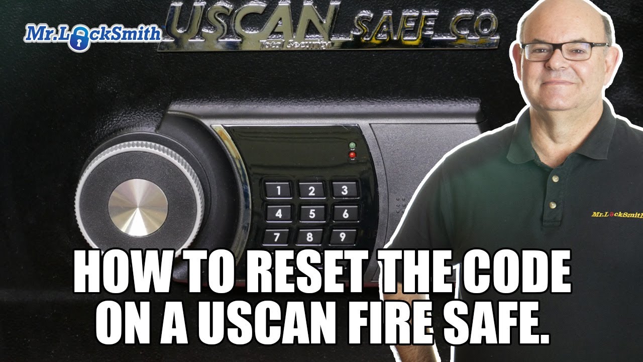 How to reset the code on a USCAN Fire Safe | Mr. Locksmith™ - YouTube