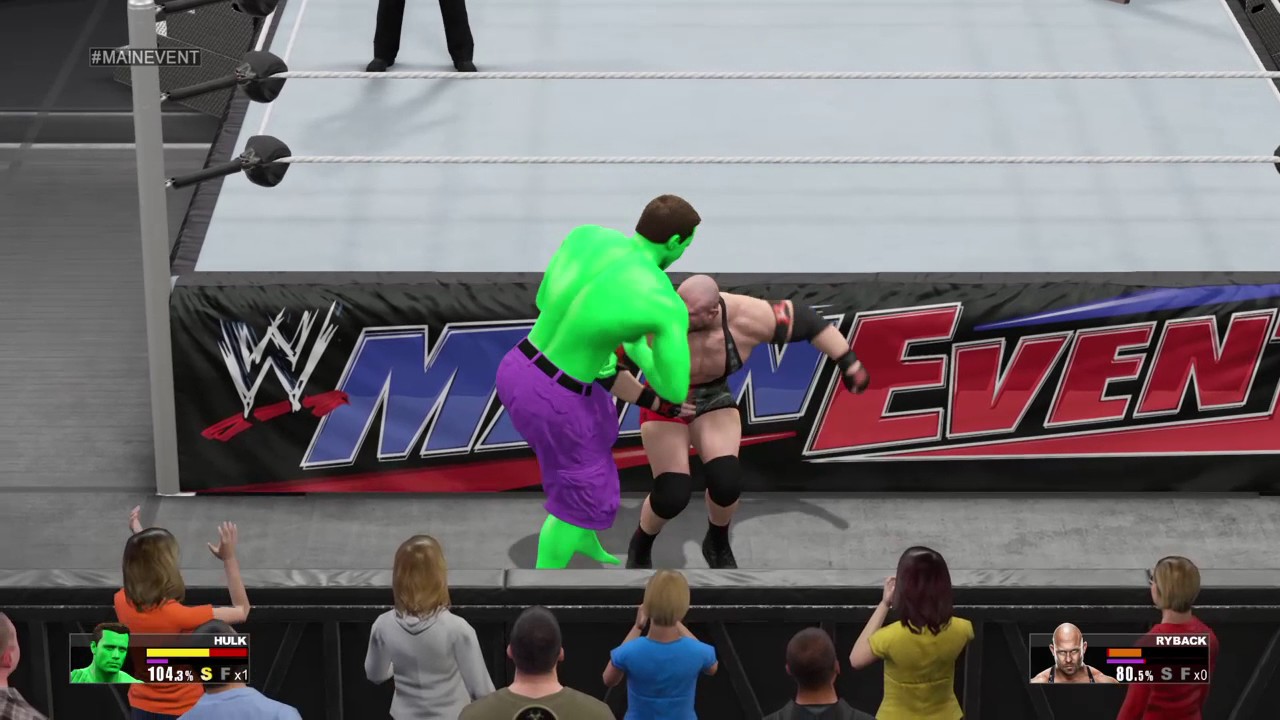 WWE 2K15 Hulk (CAW) vs Ryback Hardcore title - YouTube