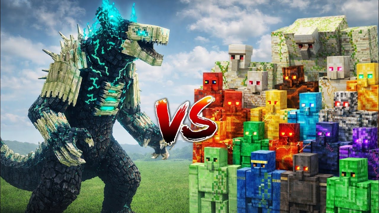 WARDENZILLA vs ALL GOLEMS IN MINECRAFT ️ | Mob Battle in minecraft ...
