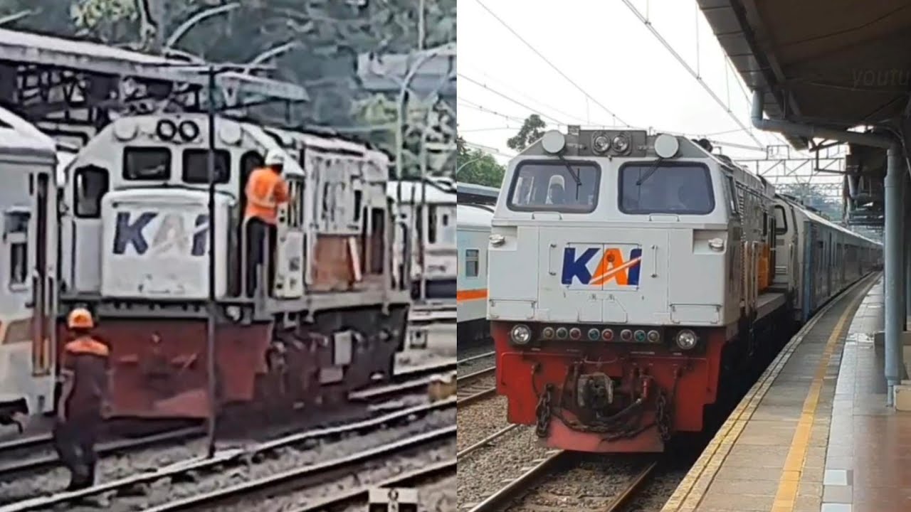 Kereta Api Jayabaya dan Kereta Api Gumarang Memasuki Stasiun Pasar ...